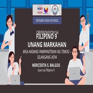 ORYENTASYON ng mga Mag-aaral sa Baitang 9-FILIPINO.pptx