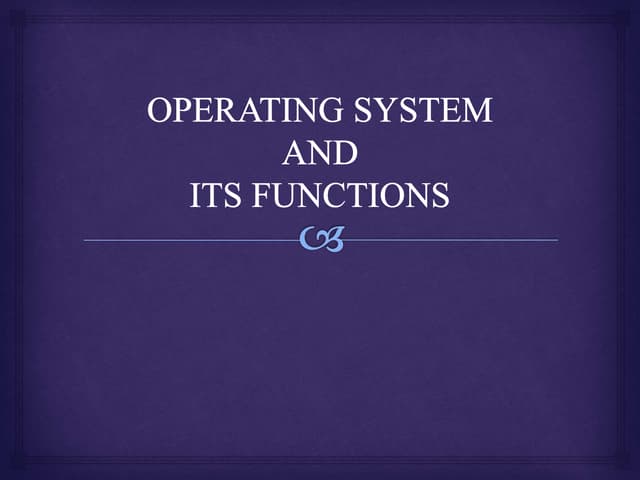 Batch operating system | PPTX