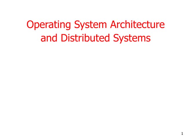 OS Structures ( MS DOS, Solaris Modular) | PPTX | Operating Systems ...