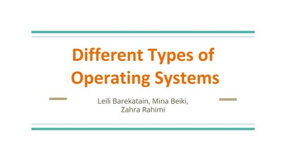 Batch Operating System Pptx Operating Systems Computer Software 6210