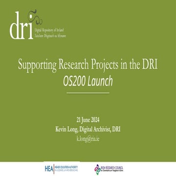 DRI at OS200 Launch: Digitally Re-Mapping Ireland's Ordnance Survey ...