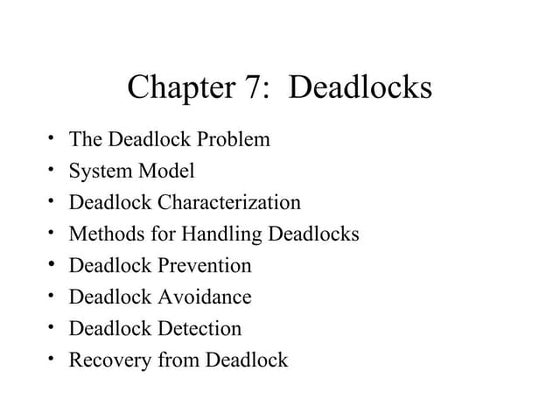 Os Unit 3 Deadlock Bankers Algorithmpptx Operating Systems Computer Software And
