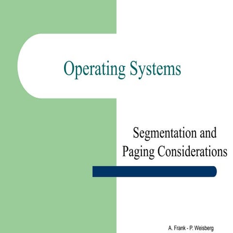 Segmentation And Paging Ppt