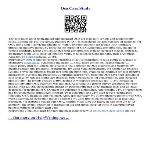 Osa Case Study | PDF