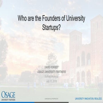 David Dorsey (Osage University Partners) - Who are the founders of ...