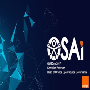 The OW2 Open Source Accessibility Initiative (OSAi), Christian Paterson, Orange, OW2con'17 ...