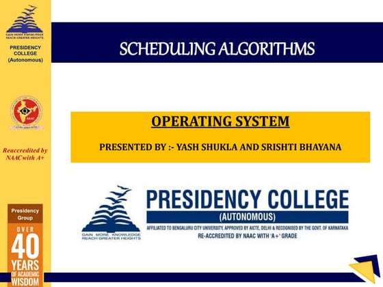 Shortest job first Scheduling (SJF) | PPT