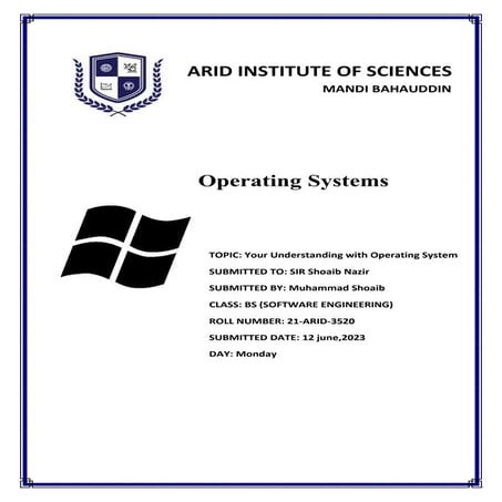 The textbook content for Understanding Operating Systems is organize.docx