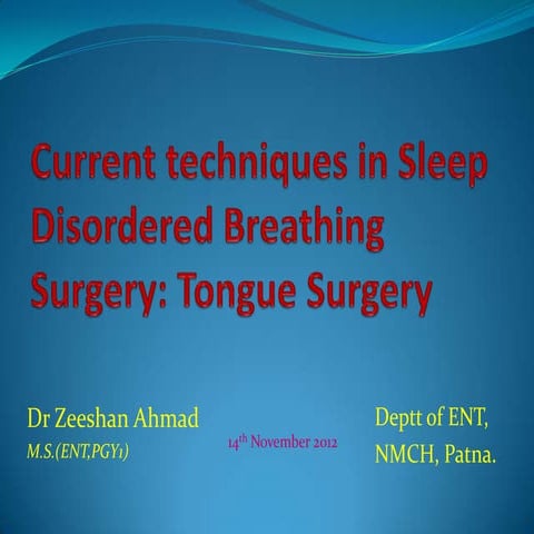 Osas tongue surgery | PPT