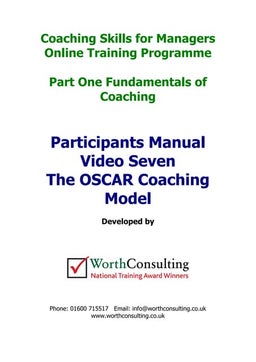 OSKAR Coaching Model | PPT