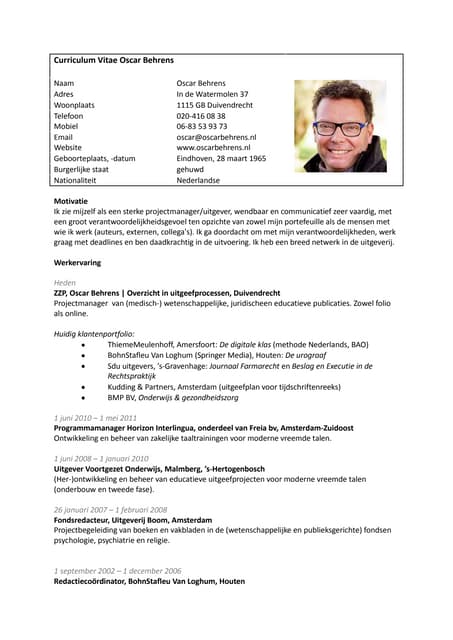 Cv janverdonk | PDF
