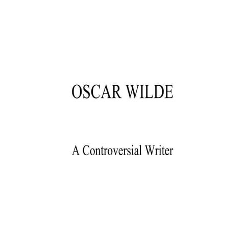 Oscar Wilde | PPT