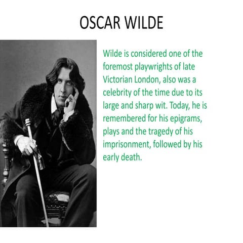 Oscar wilde | PPTX