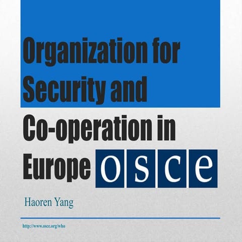 OSCE Presentation | PPTX