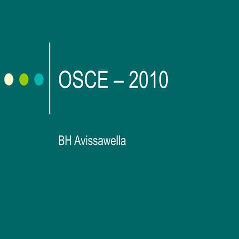 OSCE – exam new clinical medical 2010.ppt