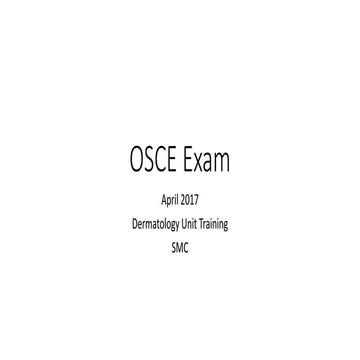 OSCE Exam | PPTX