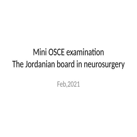 osce board nuro exam for student and hospitalist | PPTX