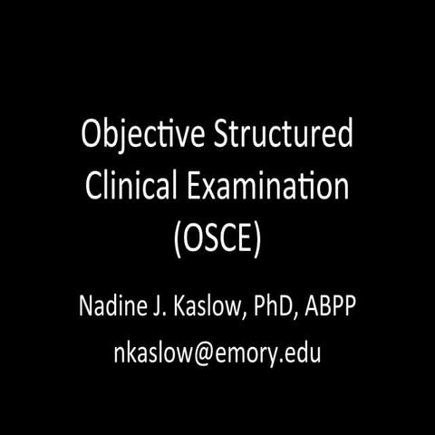 OSPE/ OSCE | PPTX