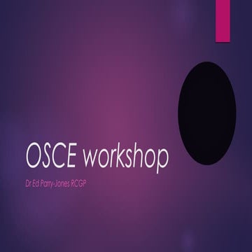 OSPE/ OSCE | PPTX