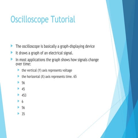 Oscilloscope Tutorial Ppt