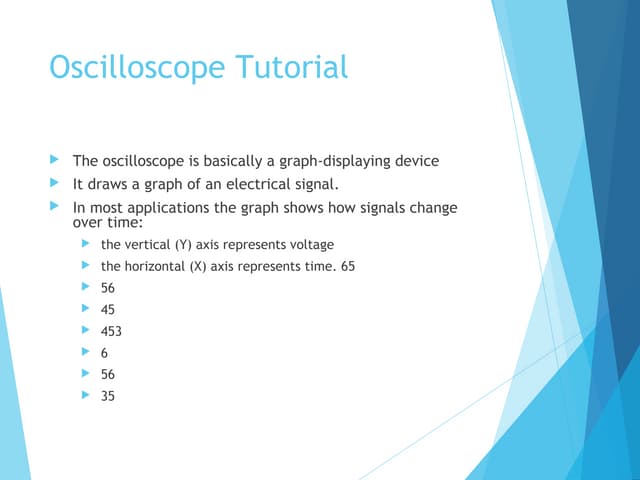 Oscilloscope Tutorial Ppt
