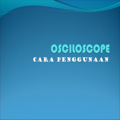Osciloscope | PPT