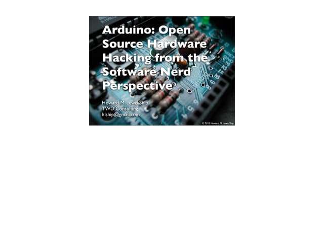 Arduino Open Source Hardware Hacking From The Software Nerd 8710