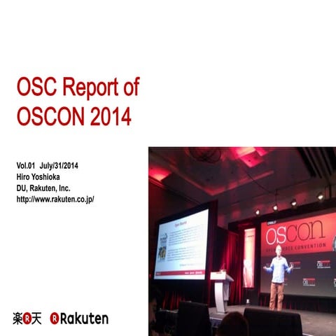 OSCON 2014 Trip report #OSCON | PDF