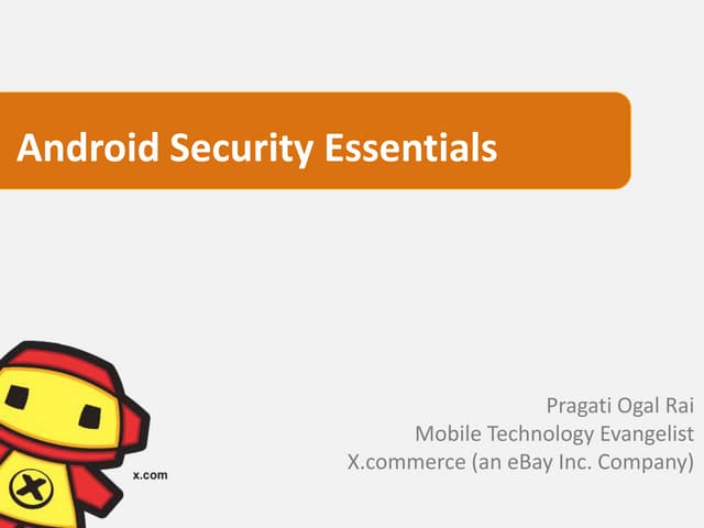 Android Security Essentials Pptx Operating Systems Computer Software And Applications