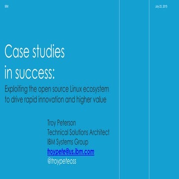 Exploring The Open Source Linux Ecosystem Ppt