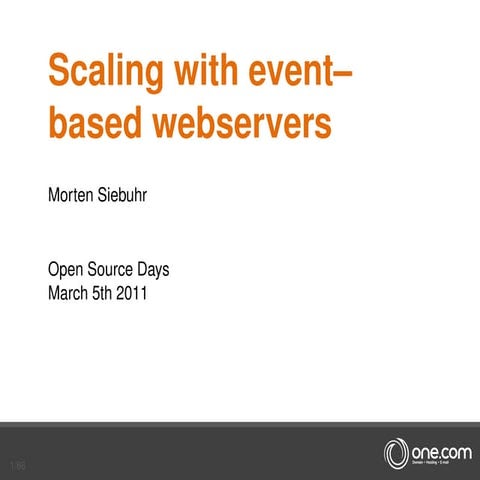 Scaling with event-based webservers | PPT