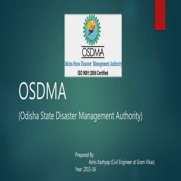 OSDMA (Odisha State Disaster Management Authority) | PPTX