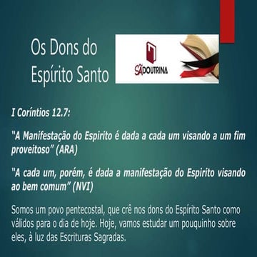 Conheçam os Dons do Espírito Santo.pptx
