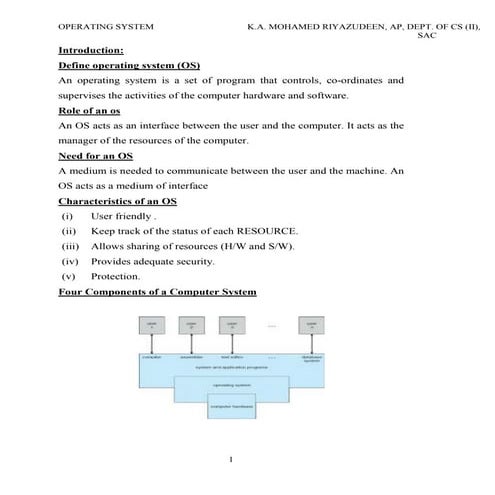 Operating System | PDF