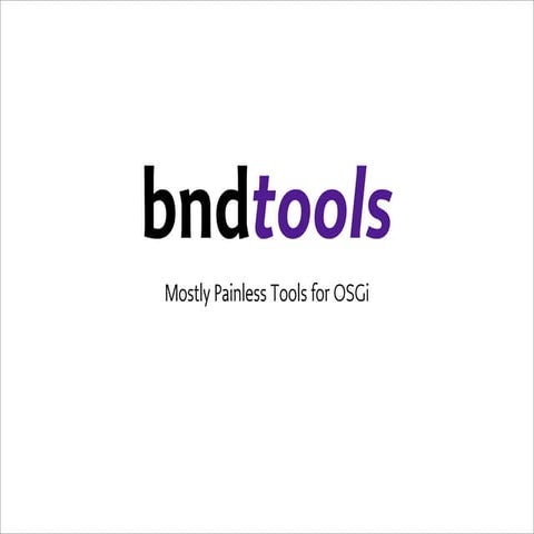 OSGi Community Event 2010 - Rapid Bundle Development with Bndtools for Eclipse | PDF | Web ...