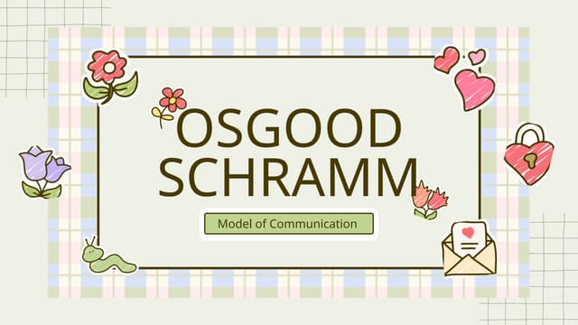 Osgood-Schramm model of communication | PPTX