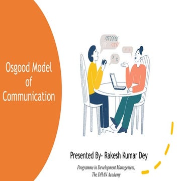Osgood-Schramm model of communication | PPTX