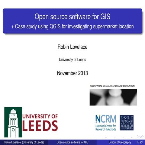 Open Source Software for GIS | PDF