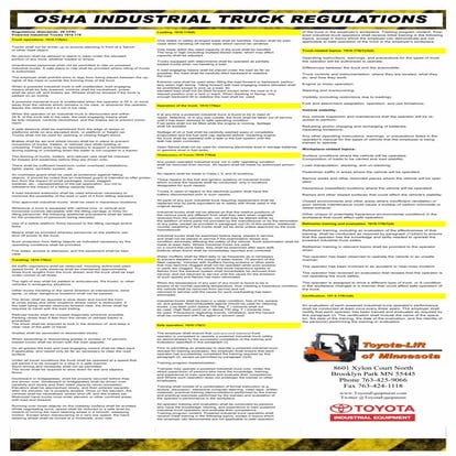 OSHA Forklift Regulations | PDF