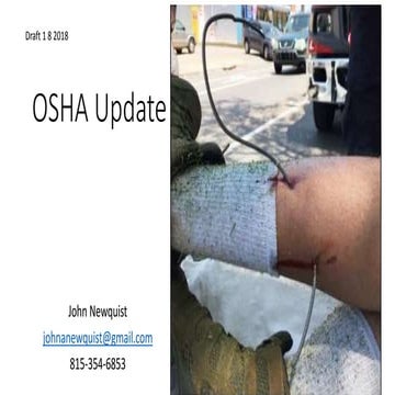 Osha Update 2018 | PPTX