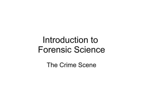 Crime scene investigation | PDF | First Aid | Injuries