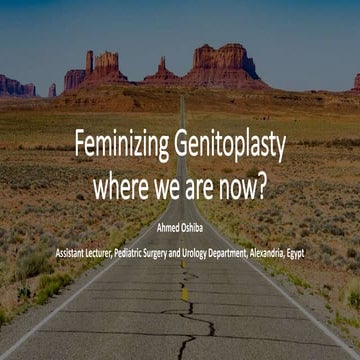 Oshiba feminizing genitoplasty | PPTX