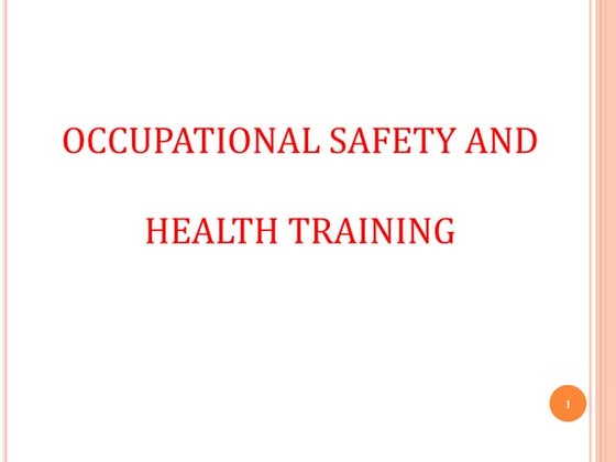 Health and Safety Policies | PPTX | Business | Business and Finance