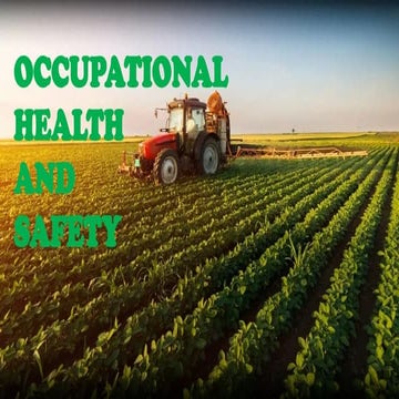 OSHS.pptx Occupational Health and Safety in Technology and Livelihood ...