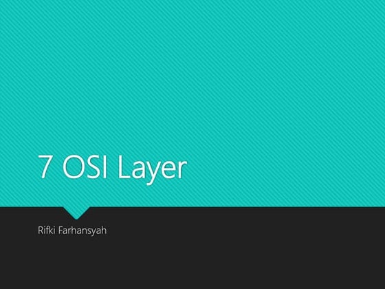 Osi layer | PPT