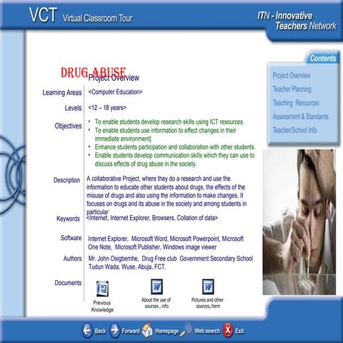 VCT presentation on drug abuse using tech | PPT
