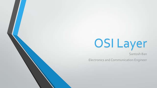 Osi layer dan fungsinya | PPTX