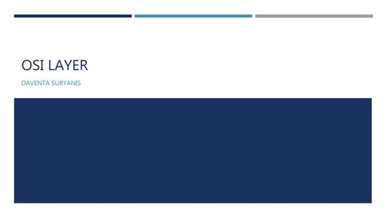Osi layer dan fungsinya | PPTX