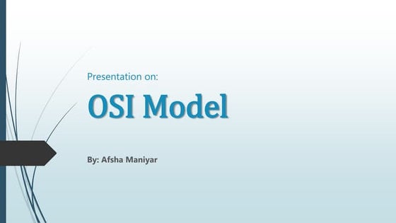 Osi reference model | PPTX