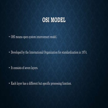 Functions of osi layer in computer networks | PDF